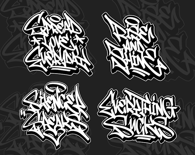 Create custom graffiti tagging handstyle by Reviaria | Fiverr