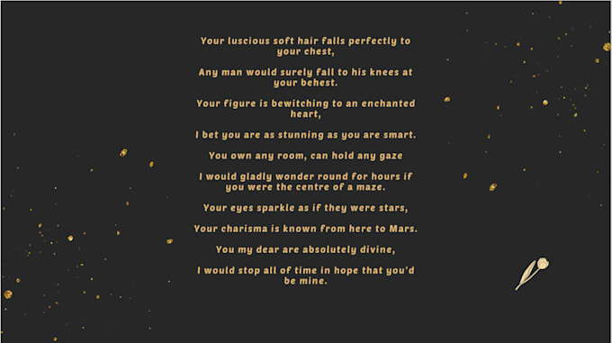 Write you an awe inspiring poem in less than 24h by Harrymantel | Fiverr