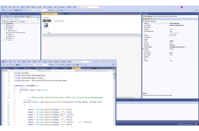 Add An Outlook Plugin And Macro Automation With Vbnet Vba C By Marcv34