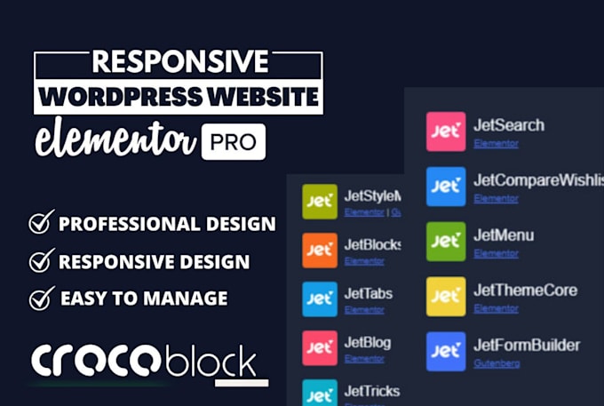Install elementor pro, astra pro, crocoblock jetplugins updatable by ...