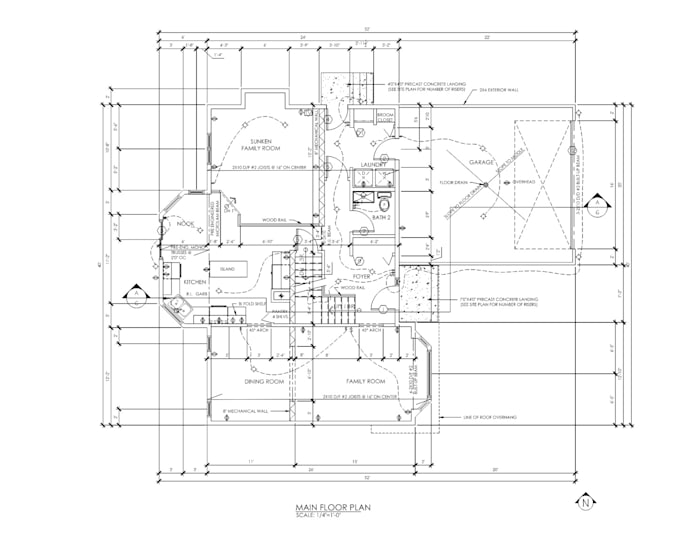 Draft architectural plans in autocad by Gurman_drafting | Fiverr