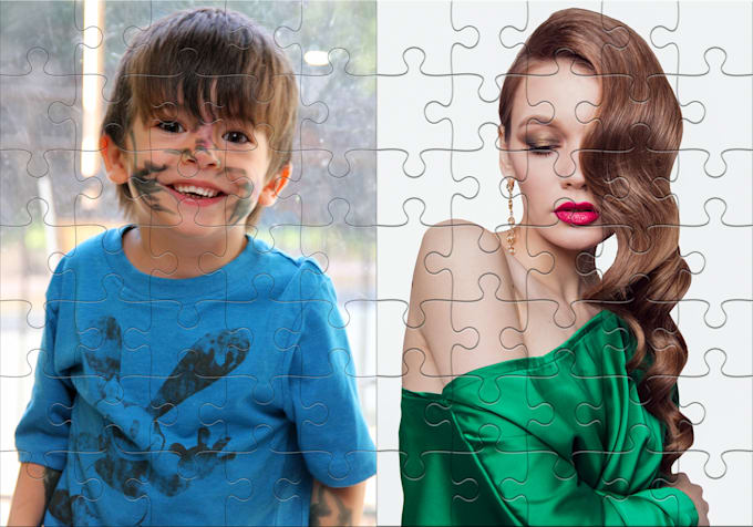 Turn your photo into jigsaw puzzle pieces effect style by Kmdesigns242 ...