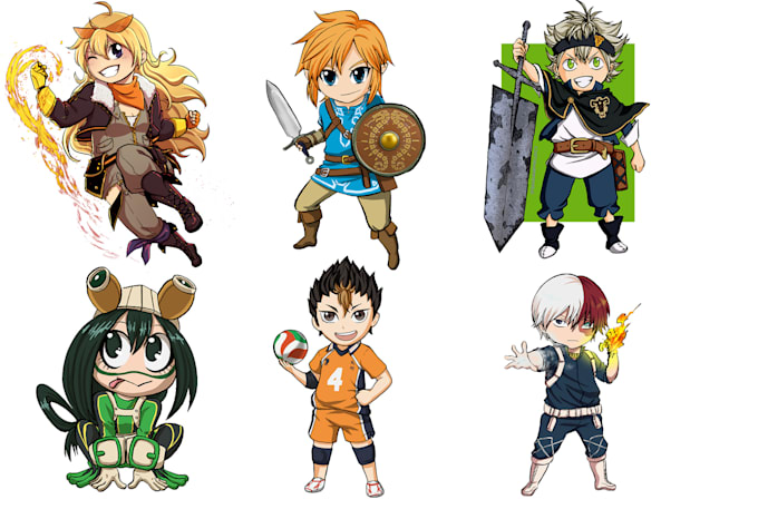 Draw professional chibi artwork by Saigamiproject | Fiverr