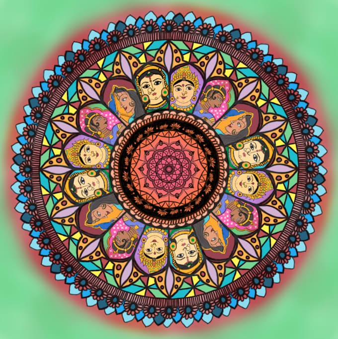 Create custom mandala or tattoo designs by Tulasiiyengar | Fiverr