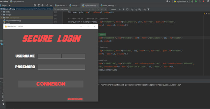 Do a simple gui using python by Lk1207 | Fiverr