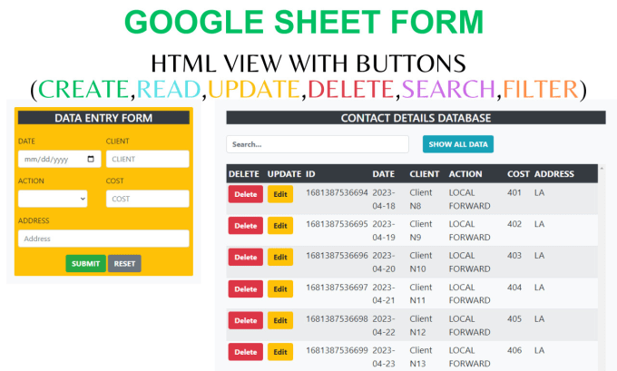 Automated data entry form in google sheets and apps script by Saidzai ... Automated data entry form in google sheets and apps script by Saidzai ...