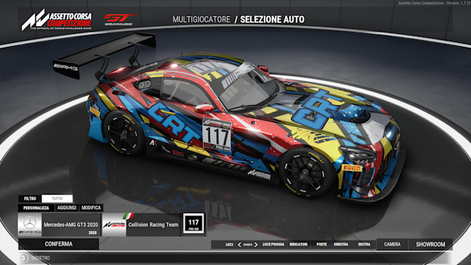 Make a custom livery with geometric pattern for acc by Valeriopaci | Fiverr