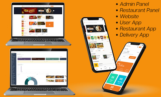 Android ios mobile app for online multi vendor restaurant food delivery ...