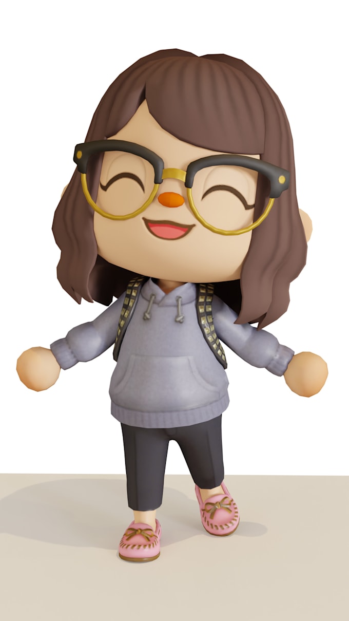 Make a 3d render of your animal crossing character by Weirdoctopustv ...