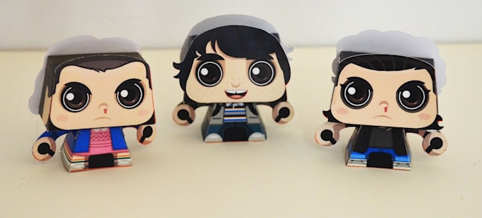 Send you stranger things printable paper figures papercraft dyi by Dig ...