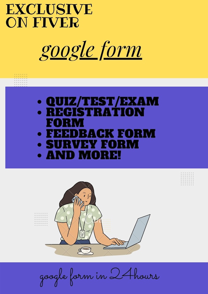 Create a professional google form by Salmapowergirl | Fiverr