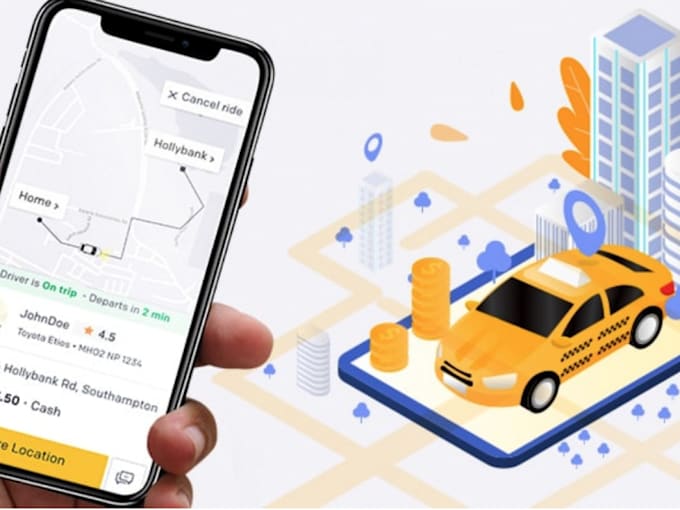 Develop uber clone taxi booking app like indrive, uber,cream by Sharjeel_ahmad3 | Fiverr