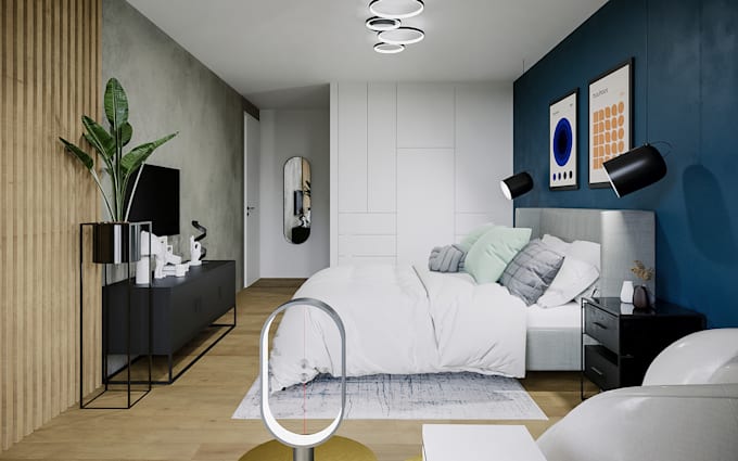 Design individual 3d interior concepts by Louisabuck | Fiverr