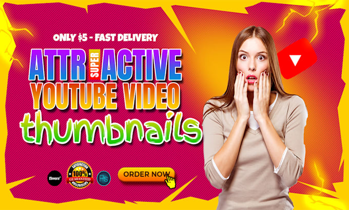 Design trending youtube thumbnail in 2 hours by Ai_asik | Fiverr