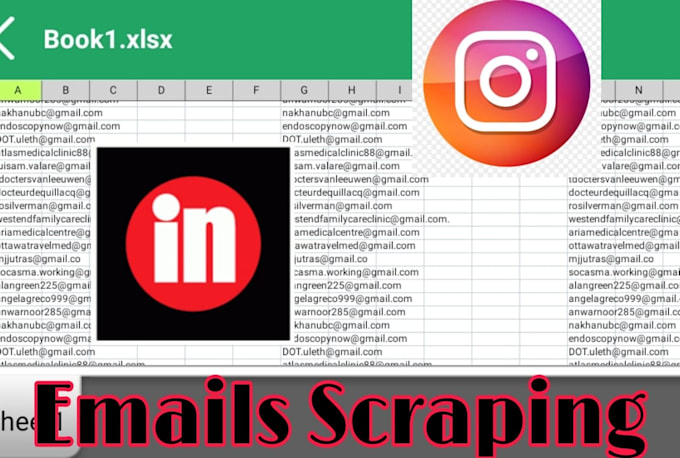 Do data entry 24 hour email scraping web scraping by Rizwantech32 | Fiverr