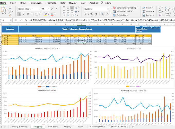 Create and automate your weekly or monthly report in excel or ...