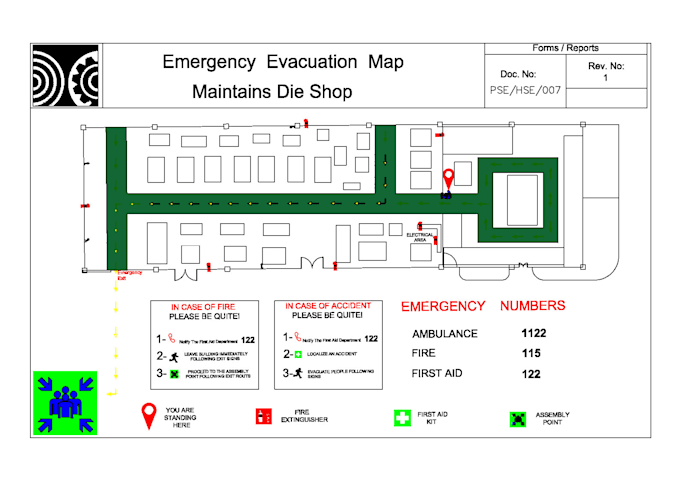 Do fire emergency evacuation plan for your house by Cad_expert_3d | Fiverr