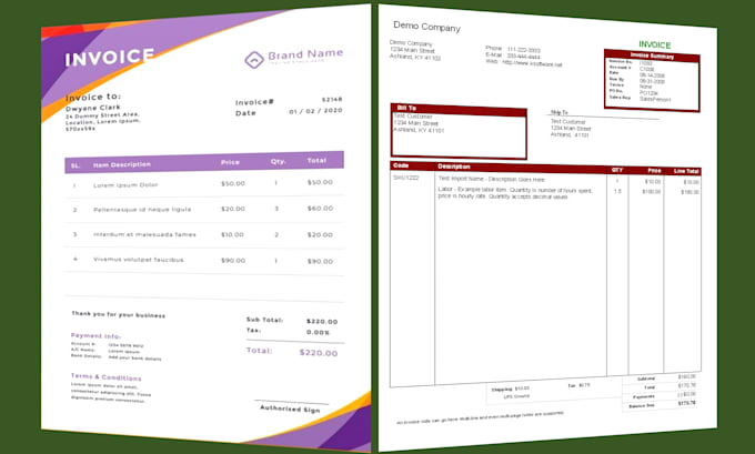 Create auto calculated excel invoice with formula and vba by Ekazbuz ...