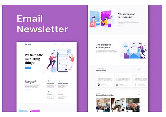 Develop and design responsive html email template and newsletter by ...