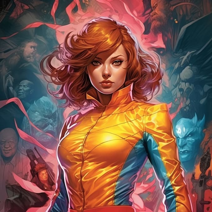 Do a comic book illustrations by Gynanaseinvagel | Fiverr