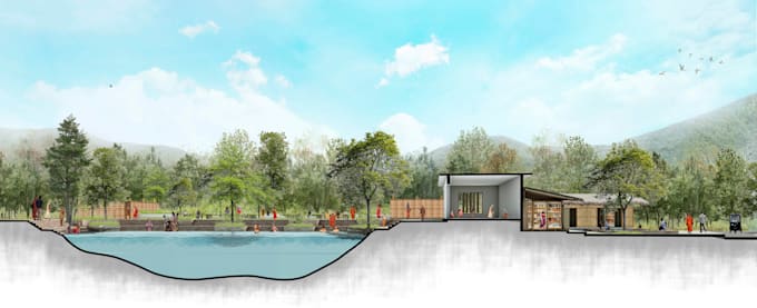 Render floor plan, elevations and section by Spacearchi | Fiverr