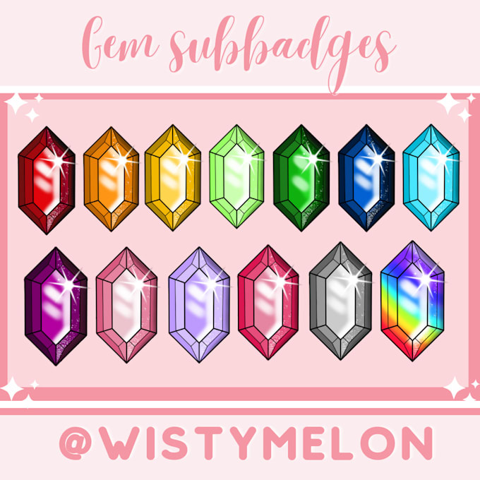 Create twitch sub badges by Abbyzart | Fiverr