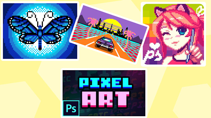 Create and generate 1k,5k,10k pixel art nft collection by Wolfy_creations | Fiverr