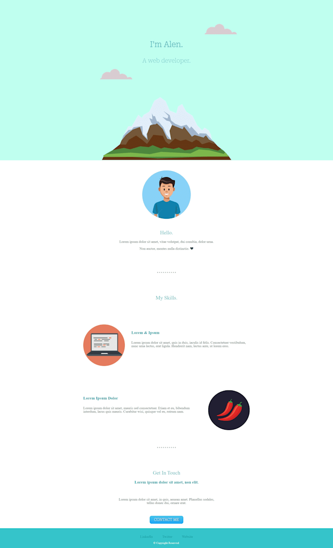 Be your front end developer, html css bootstrap by Alenbabualen | Fiverr