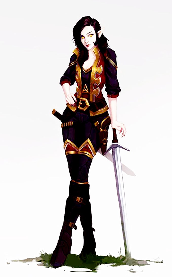 Create a oc full body dnd character art by Clakerfuller | Fiverr