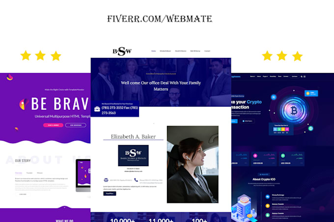 Develop responsive wordpress website and landing page design using elementor pro by Webmate_team ...