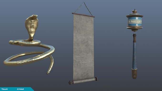 Make realistic props and environments for your game by At_draws | Fiverr