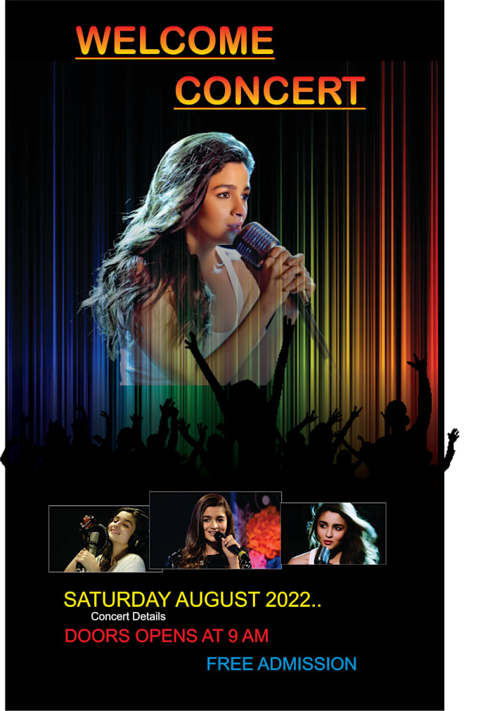 Design a advertisement banner concert posters by Divyanshiaga693 | Fiverr