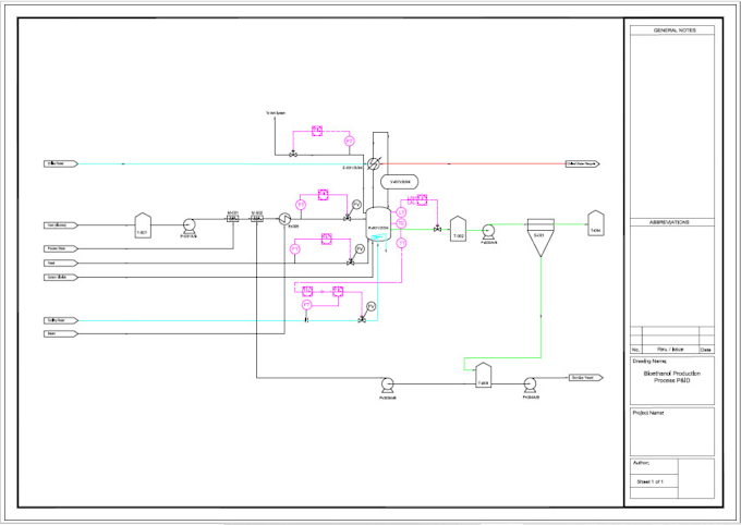 Develop pfd, pid and bfd on autocad by Mhamza59 | Fiverr