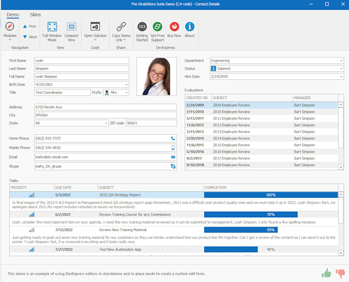 Develop devexpress projects in c sharp or vb by Greenxway | Fiverr
