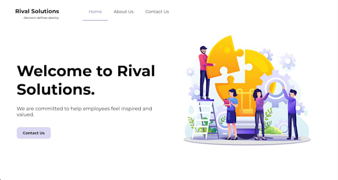 Provide a full fledged static website using the gatsby framework by ...