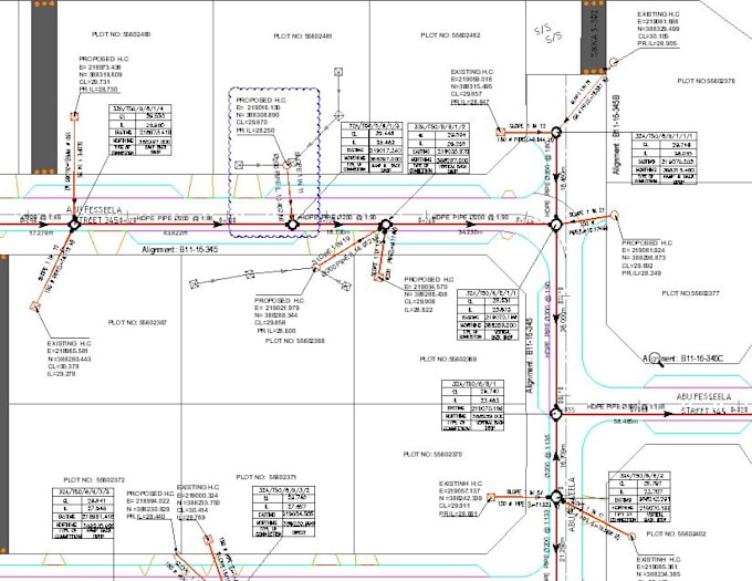 Draw road alignment as required station by Shakeelahmed382 | Fiverr