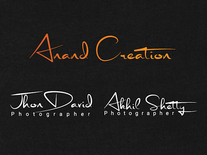 Design signature, modern handwriting, autograph logo by Farzana137 | Fiverr