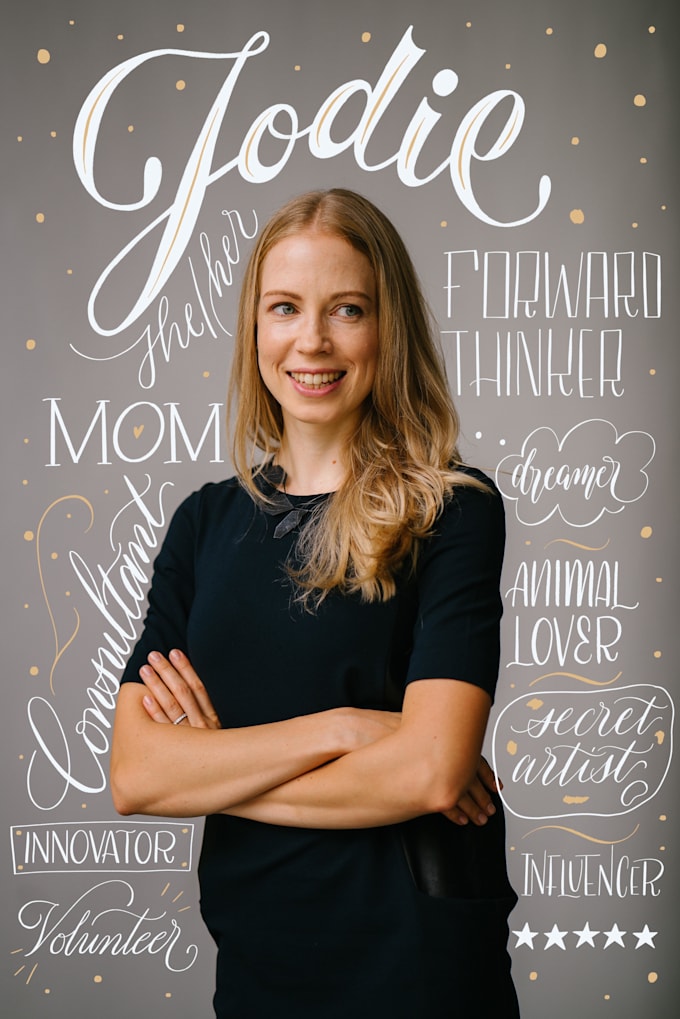 Add editorial lettering to your picture by Sumbopinheiro | Fiverr