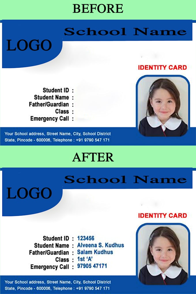 Do compilate id card work before final printing by Dipendarram | Fiverr