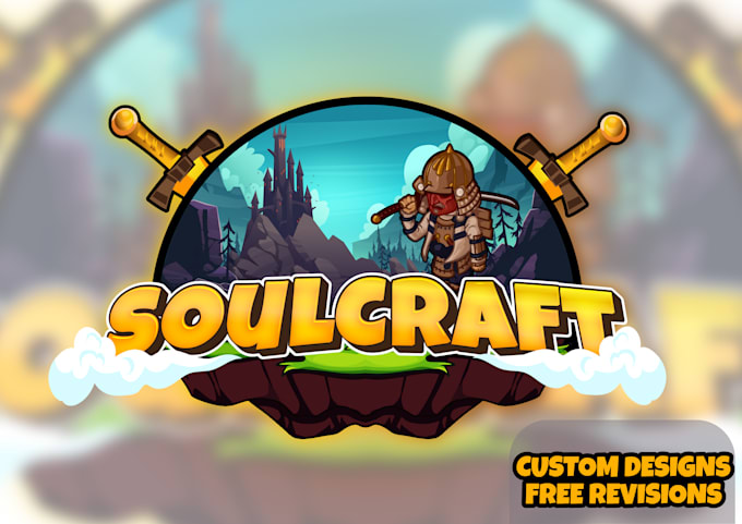 Draw minecraft server logo and server icon by Jabeen_designs | Fiverr