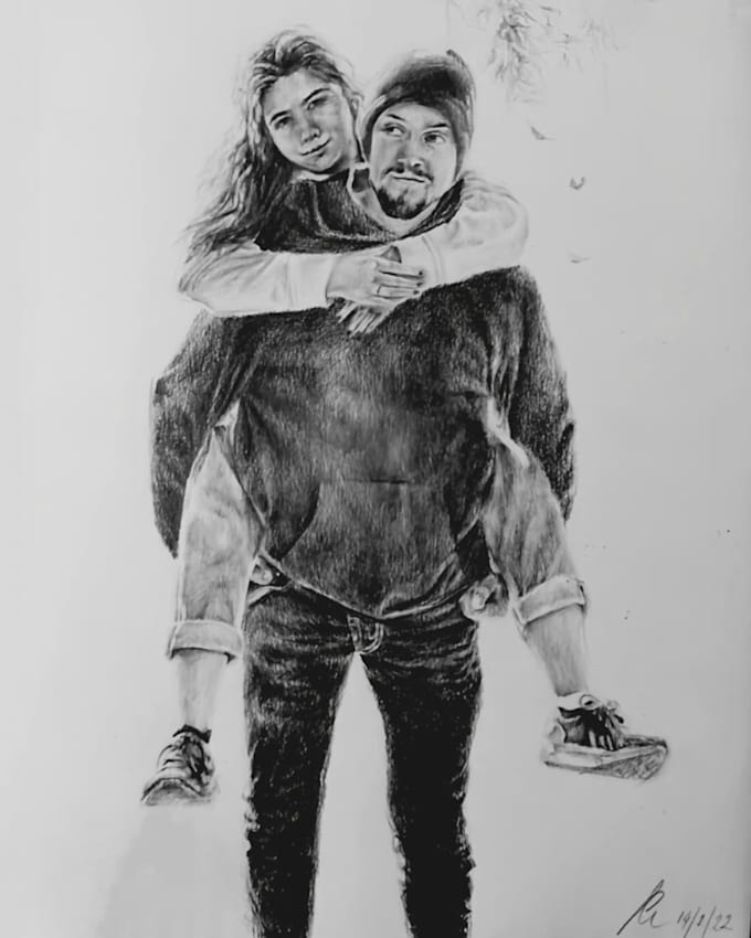 Draw a portrait of anyone for you by Chloemal_art | Fiverr