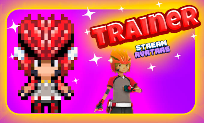 Do a pokémon trainer avatar for your stream avatars by Jaomentos | Fiverr