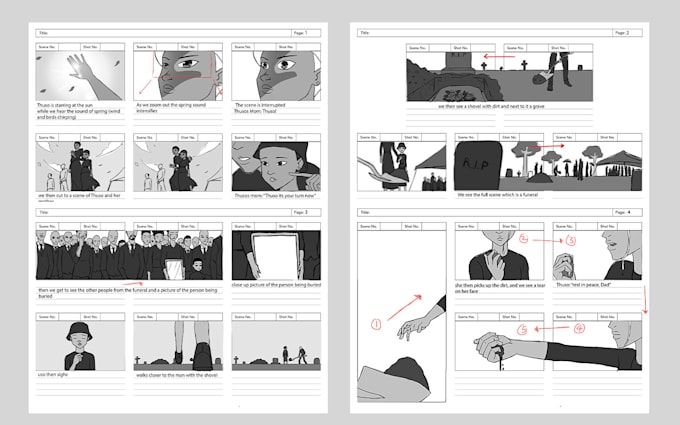 Create a storyboard and an animatic for your animation ideas by ...