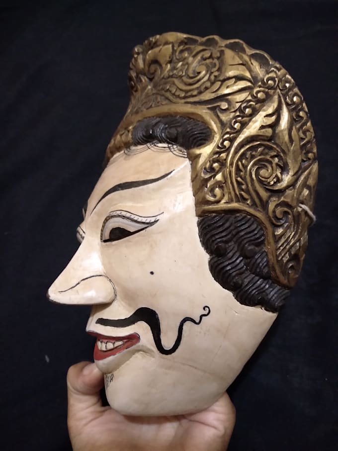 Carve wooden traditional mask by Tripurnawati | Fiverr