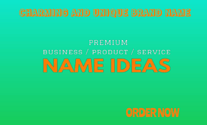 Brainstorm a creative name for your product and business by Honeyunique ...