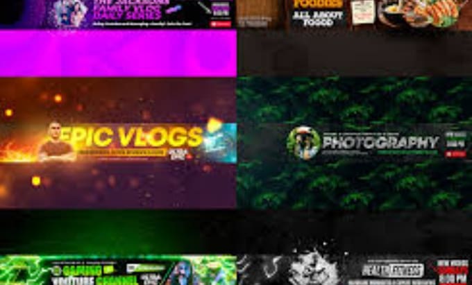 Design a perfect youtube banner art by Sniper2022 | Fiverr