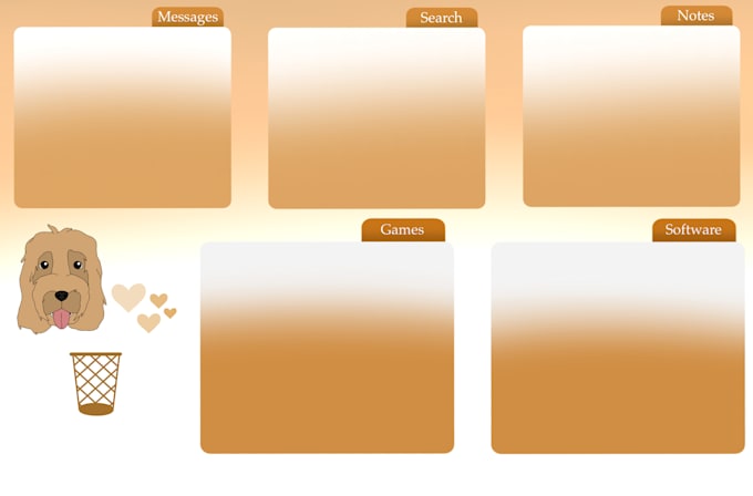 Design a custom desktop organising background by Earmstrong2 | Fiverr