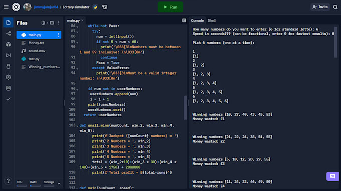 Create a texted based game using python by Jimmyjamjar | Fiverr