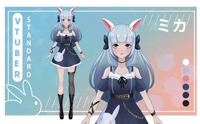 Design and draw your vtuber model, ready for rigging by Micabuns | Fiverr