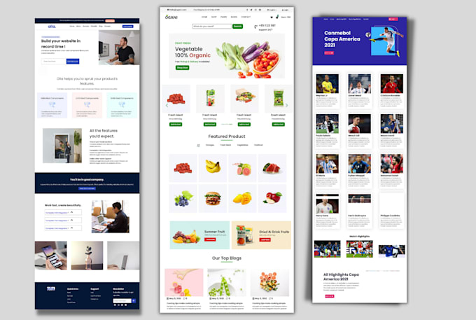 Do frontend web development using html css javascript by Alim_siddique ...